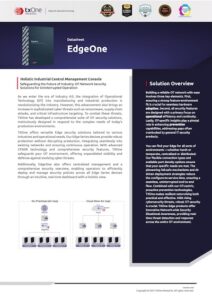 Download EdgeOne datasheet | TXOne Networks